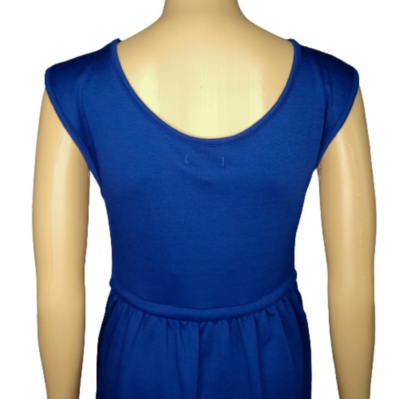 vfish | Dresses | Vfish Nwt Designer Royal Blue Sleeveless Dress Xs ...